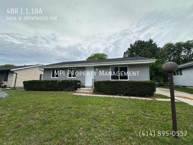 4 BR, 1.5 BA Apartment 6656 W BRENTWOOD AVE, MILWAUKEE, WI 53223
