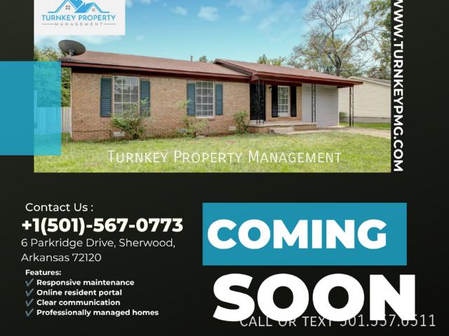 4 BR, 1.5 BA Apartment 6 Parkridge Drive, Sherwood, AR 72120