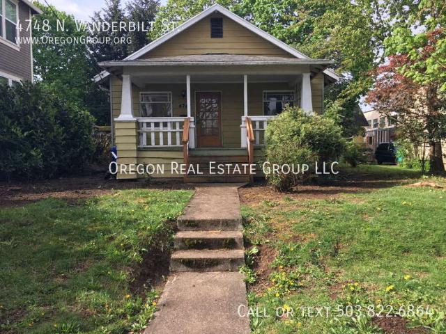 4 BR, 1 BA Apartment 4748 N. Vanderbilt St Portland, OR 97203