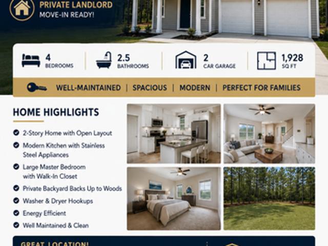 4 BR, 2.5 BA Apartment 110 Teagarden Court, Sanford, NC 27332