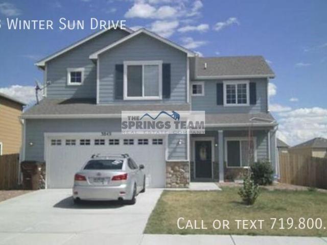 4 BR, 2.5 BA Apartment 3843 Winter Sun Drive, Colorado Springs, CO 80925