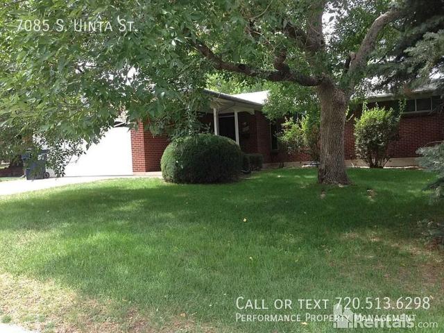 4 BR, 2.5 BA Apartment 7085 S. Uinta St Centennial, CO 80112