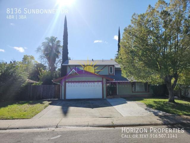 4 BR, 2.5 BA Apartment 8136 Sunbonnet Dr, Fair Oaks, CA 95628
