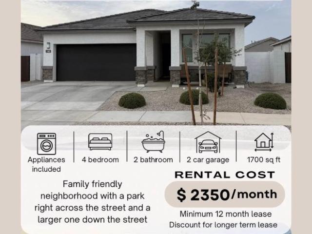 4 Br, 2 bath, Single Family 15433 W Smoketree Dr