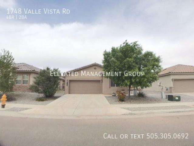 4 Br, 2 bath, Single Family 1748 Valle Vista Rd