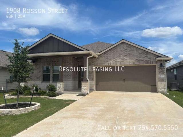 4 Br, 2 bath, Single Family 1908 Rosson Street