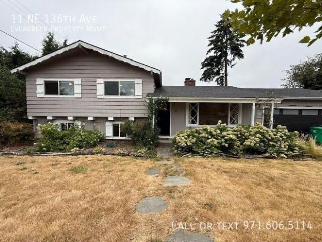 4 Br, 2 bath, Single Family 11 NE 136th Ave