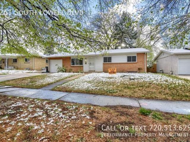 4 Br, 2 bath, Single Family 2261 South Lowell Blvd