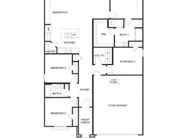 4 Br, 2 bath, Single Family 2330 Hydrangia Dr