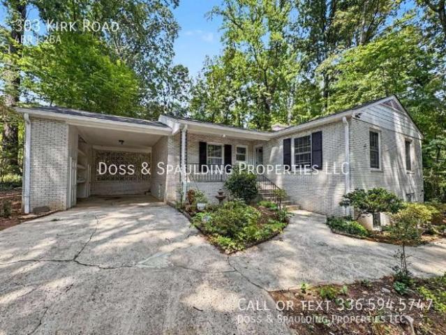 4 Br, 2 bath, Single Family 303 Kirk Rd