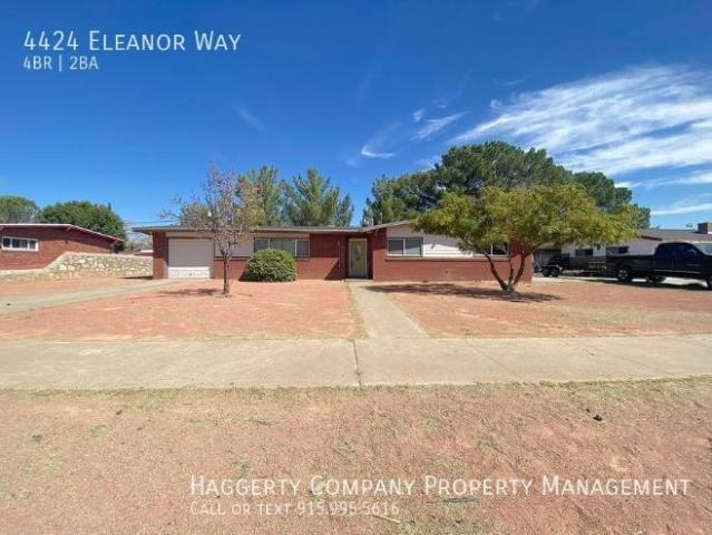4 Br, 2 bath, Single Family 4424 Eleanor Way