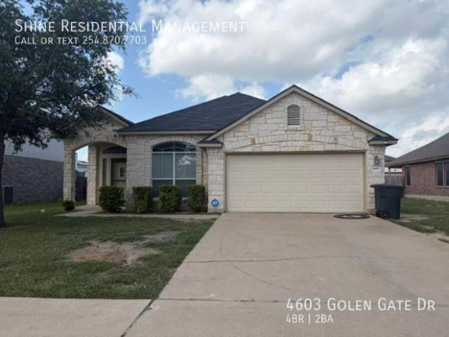 4 Br, 2 bath, Single Family 4603 Golen Gate Dr