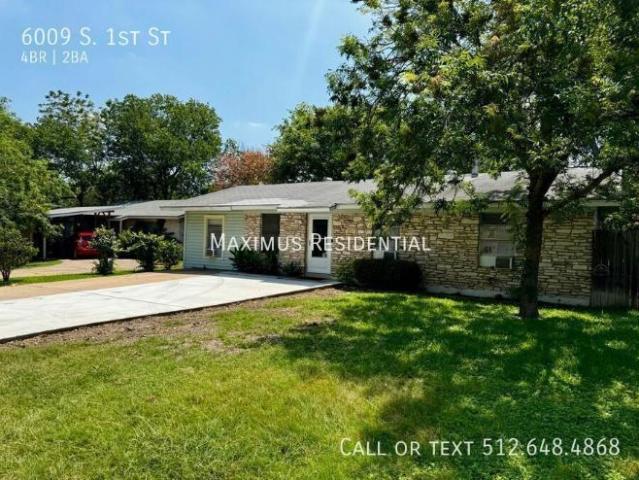 4 Br, 2 bath, Single Family 6009 S 1st St