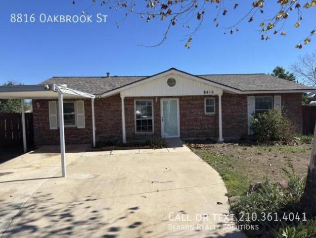 4 Br, 2 bath, Single Family 8816 Oakbrook St