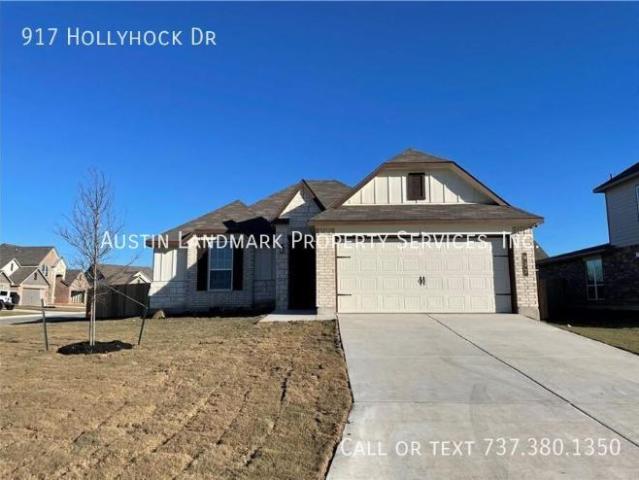 4 Br, 2 bath, Single Family 917 Hollyhock Dr