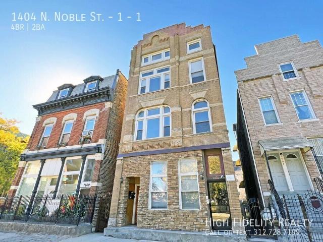 4 BR, 2 BA Apartment 1404 N. Noble St. 1, Chicago, IL 60642