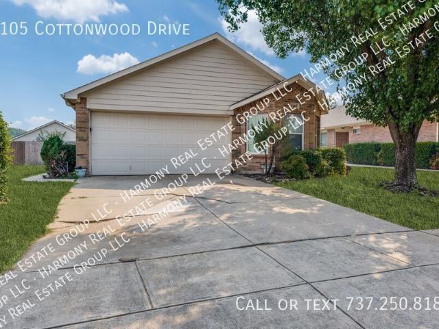 4 BR, 2 BA Apartment 1105 Cottonwood Drive, Crowley, TX 76036