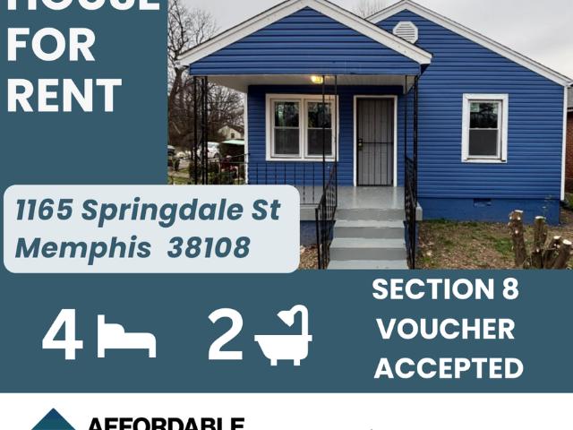 4 BR, 2 BA Apartment 1165 Springdale St, Memphis, TN 38108