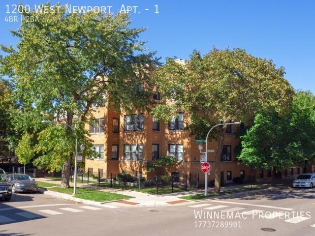 4 BR, 2 BA Apartment 1200 West Newport Apt Chicago, IL 60657