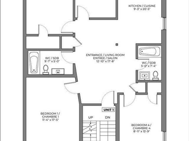 4 BR, 2 BA Apartment 4605 Avenue Saint Kevin, Montreal, QC H3W 1N8