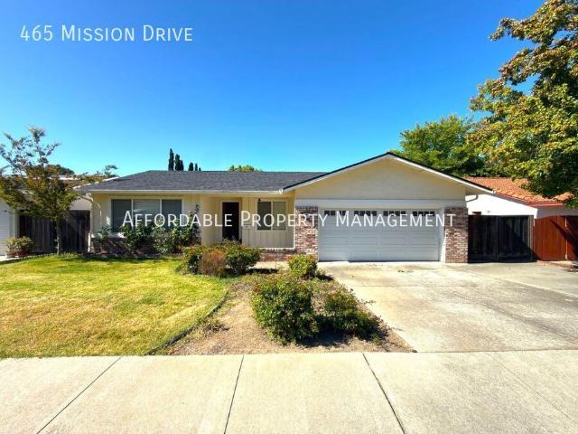 4 BR, 2 BA Apartment 465 Mission Drive, Pleasanton, CA 94566