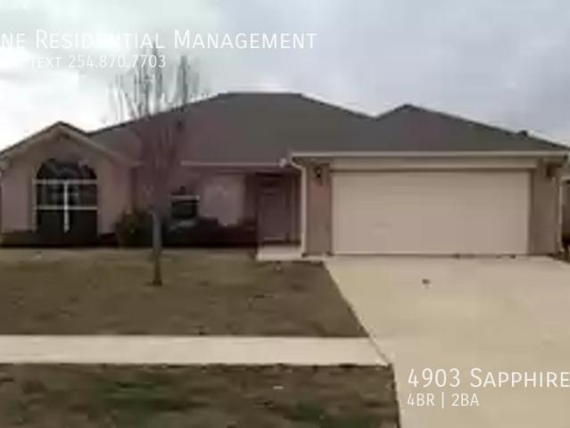 4 BR, 2 BA Apartment 4903 Sapphire Dr, Killeen, TX 76542