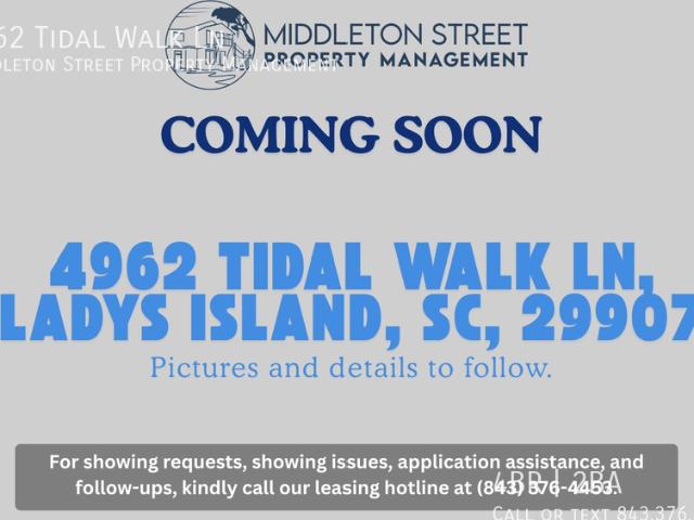 4 BR, 2 BA Apartment 4962 Tidal Walk Ln, Ladys Island, SC 29907