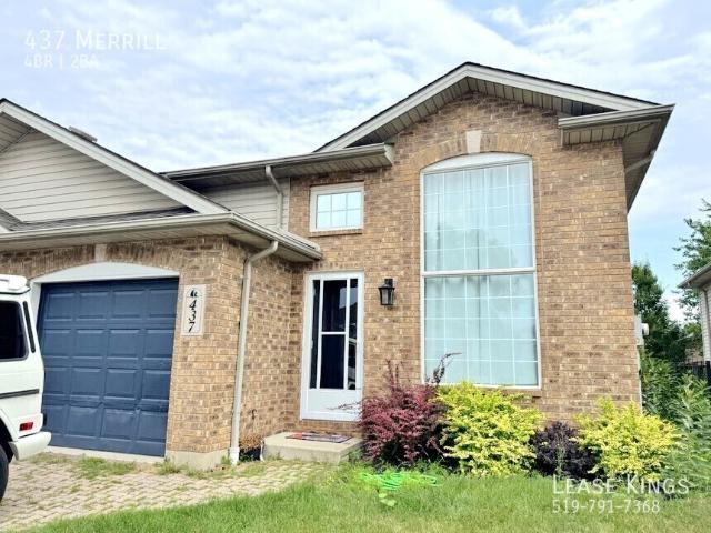 4 BR, 2 BA Apartment 437 Merrill, LaSalle, ON N9J 3R2