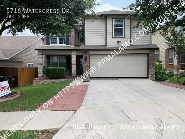 4 BR, 2.5 BA Apartment 5716 Watercress Dr San Antonio, TX 78238