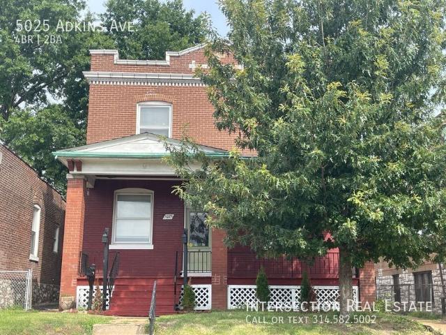 4 BR, 2 BA Apartment 5025 Adkins Ave St. Louis, MO 63116