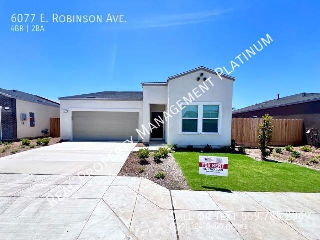 4 BR, 2 BA Apartment 6077 E. Robinson Ave Fresno, CA 93727