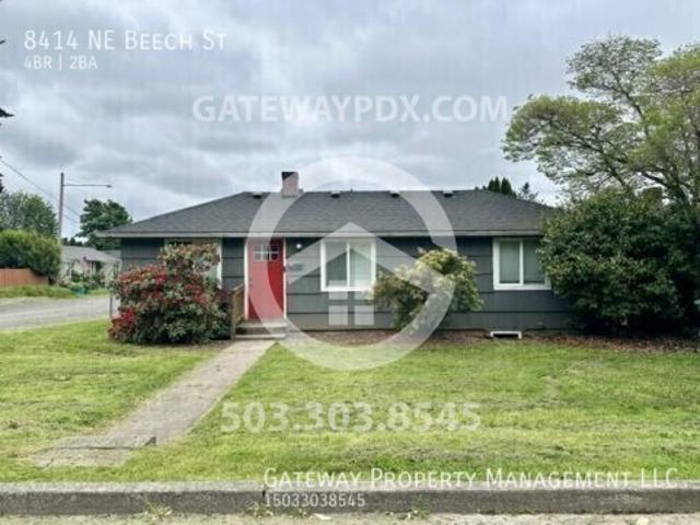 4 BR, 2 BA Apartment 8414 NE Beech St, Portland, OR 97220