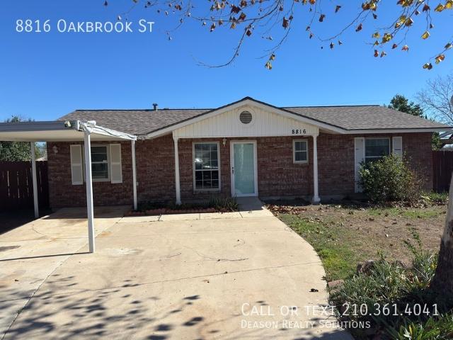 4 BR, 2 BA Apartment 8816 Oakbrook St, San Antonio, TX 78221