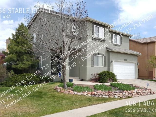 4 BR, 3.5 BA Apartment 5656 STABLE COURT, COLORADO SPRINGS, CO 80920