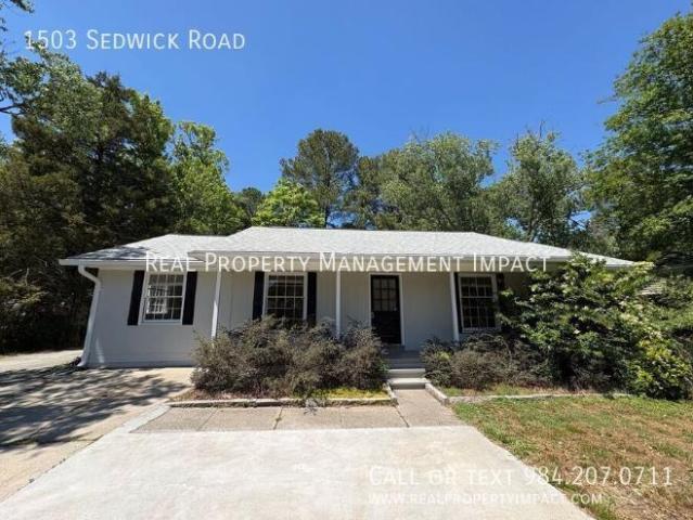 4 Br, 3 bath, Single Family 1503 Sedwick Road
