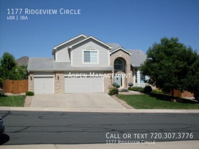 4 Br, 3 bath, Single Family 1177 Ridgeview Cr