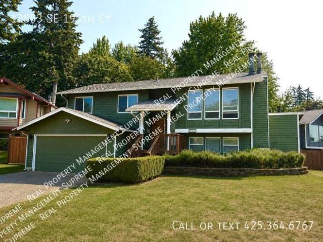 4 Br, 3 bath, Single Family 13803 SE 195th Ct