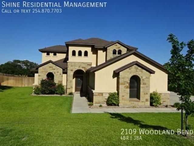 4 Br, 3 bath, Single Family 2109 Woodland Bend