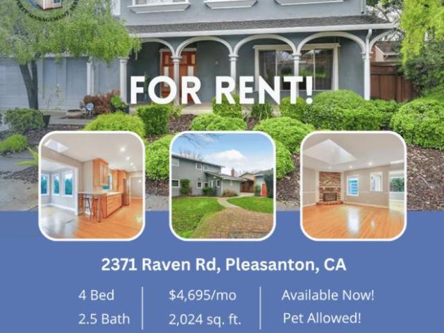 4 Br, 3 bath, Single Family 2371 Raven Rd