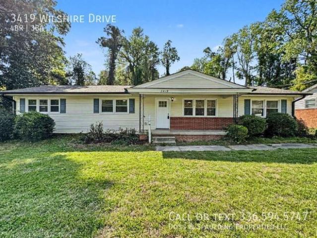 4 Br, 3 bath, Single Family 3419 Wilshire Dr
