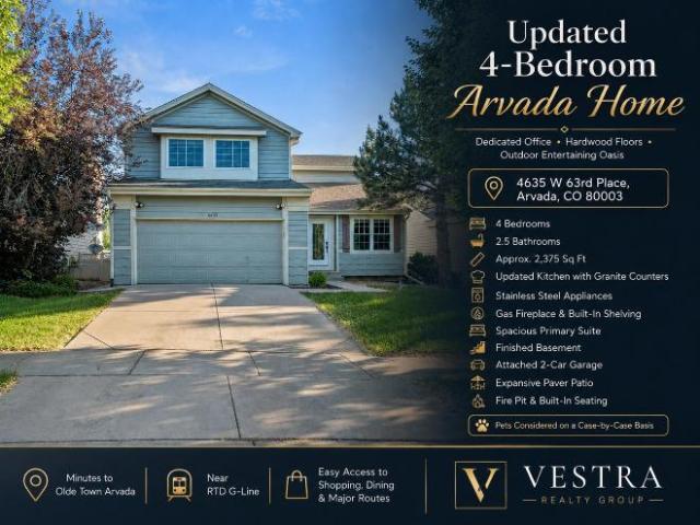 4 Br, 3 bath, Single Family 4635 West 63rd Place
