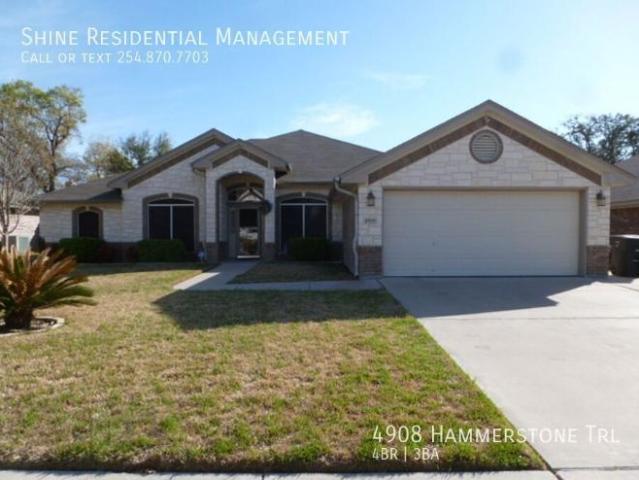 4 Br, 3 bath, Single Family 4908 Hammerstone Trl