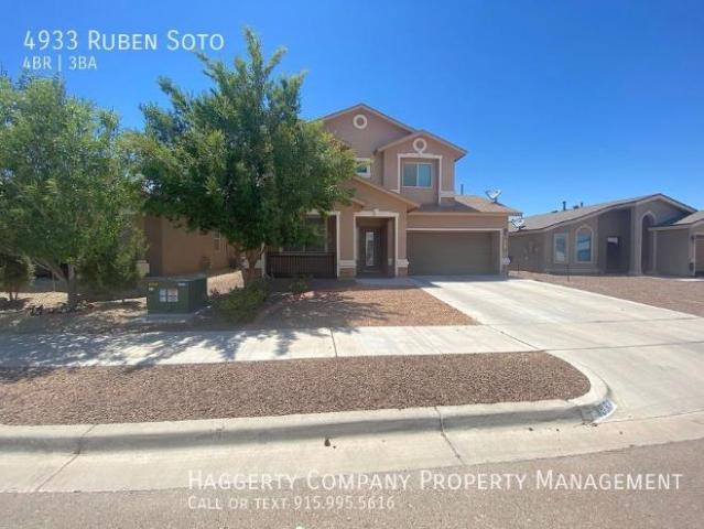 4 Br, 3 bath, Single Family 4933 Ruben Soto