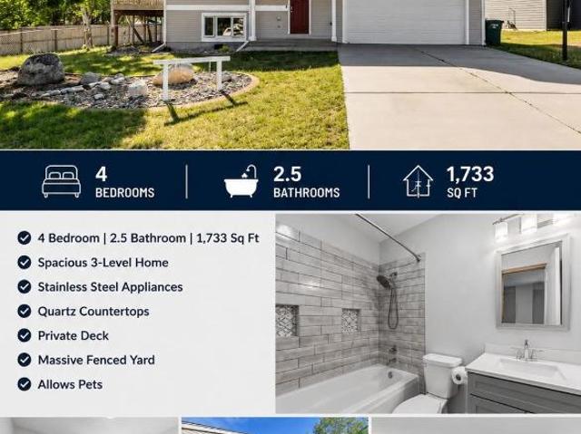 4 Br, 3 bath, Single Family 570 Oasis Dr