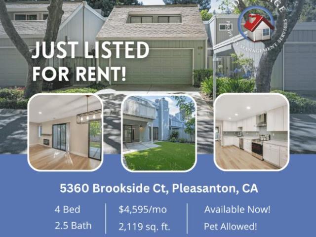4 Br, 3 bath, Single Family 5360 Brookside Ct