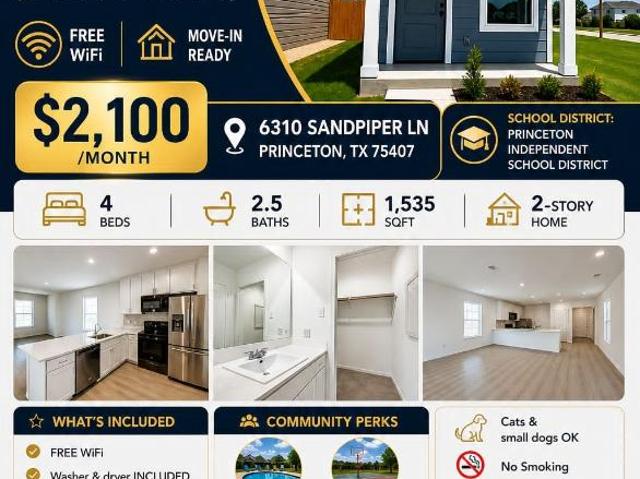 4 Br, 3 bath, Single Family 6310 Sandpiper Ln