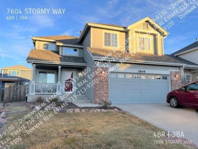4 Br, 3 bath, Single Family 7604 Stormy Way