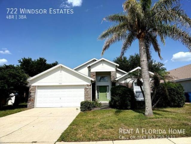 4 Br, 3 bath, Single Family 722 Windsor Estates