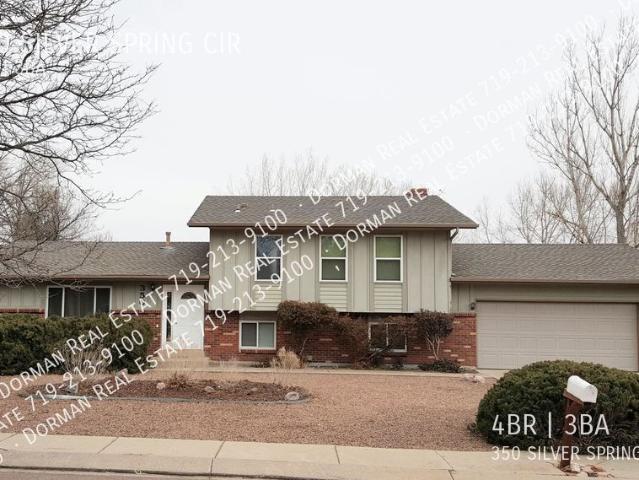 4 BR, 3 BA Apartment 350 SILVER SPRING CIR, COLORADO SPRINGS, CO 80919
