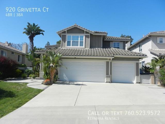 4 BR, 3 BA Apartment 920 Grivetta Ct, Carlsbad, CA 92011